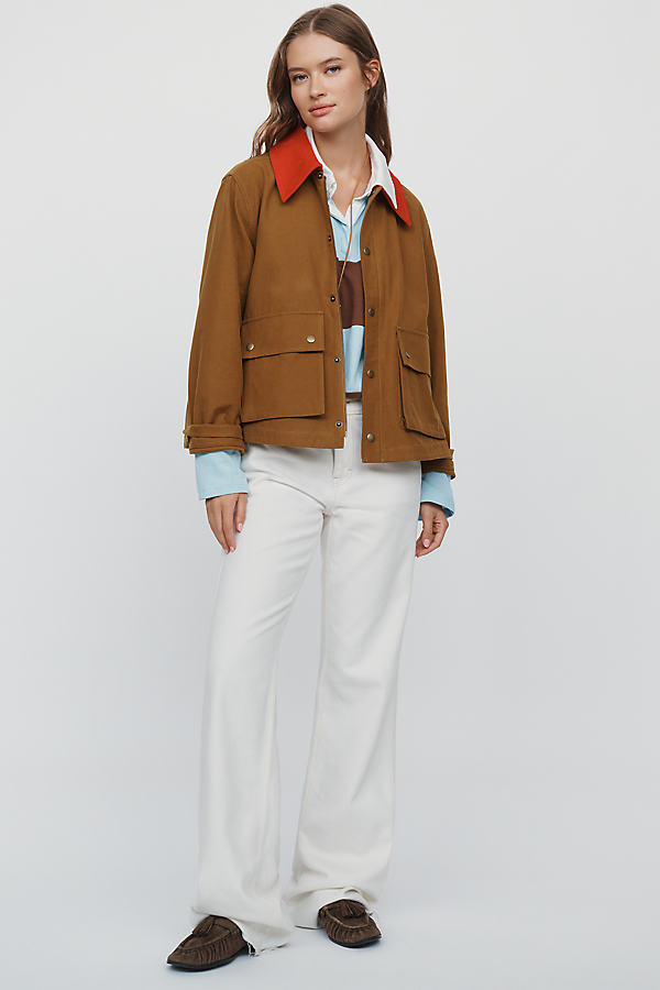 THE GREAT. 100% cotton swgy jacket